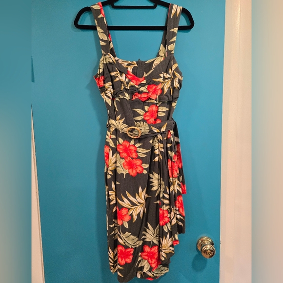 Collectif | Dresses | Collectif Hibiscus Sarong Uk4 L Rockabilly Pinup ...